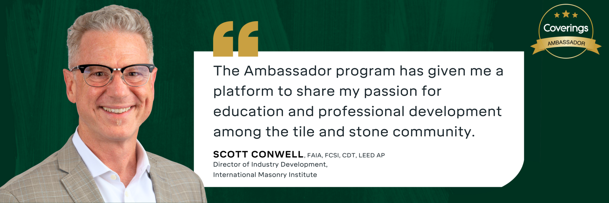 Amplifying the Industry: The Coverings Ambassador Program | Coverings 2026